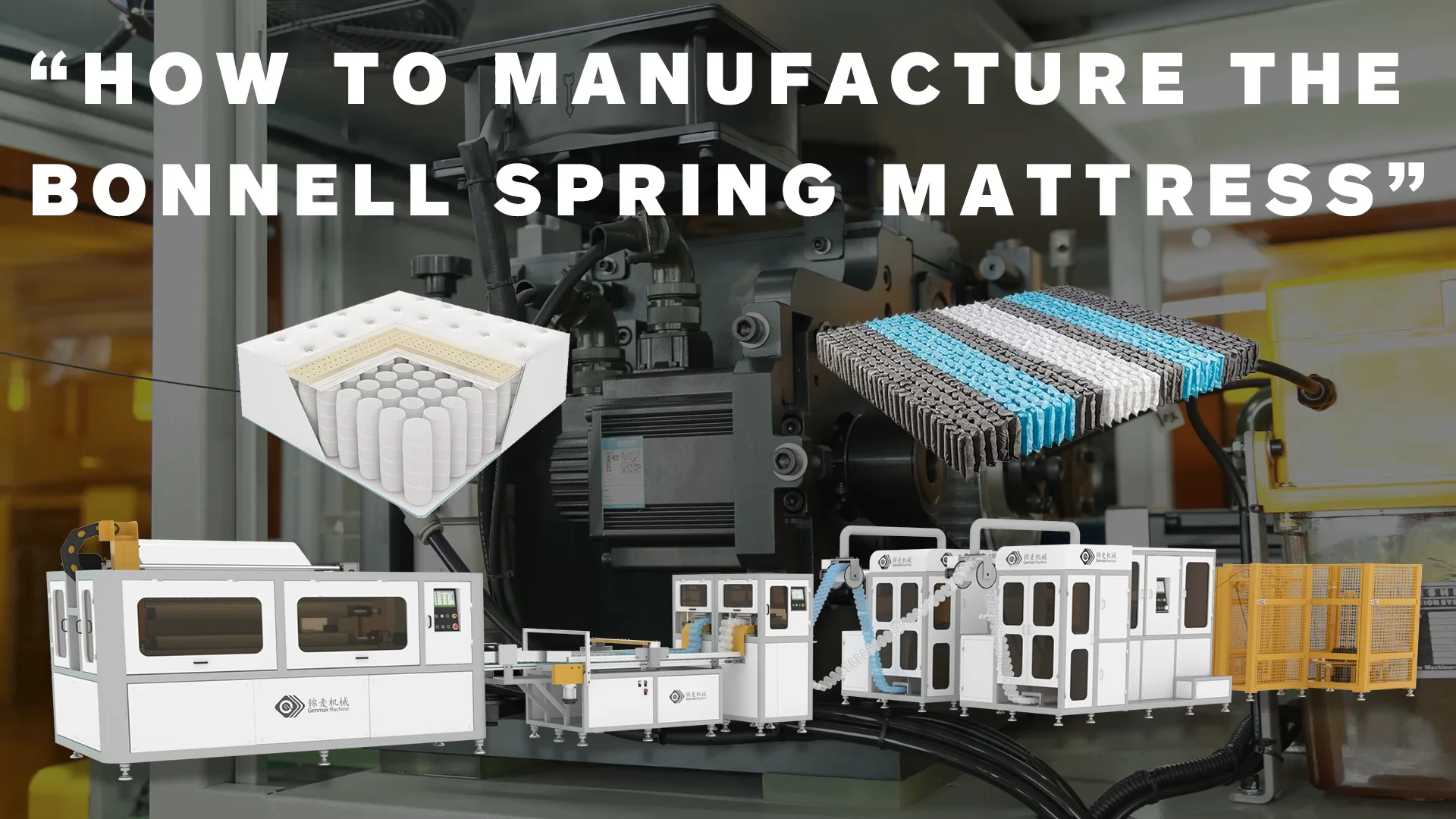 Genmax Mx100 1x1 Fully Production Line Automatic Mattress Pocket Spring ...