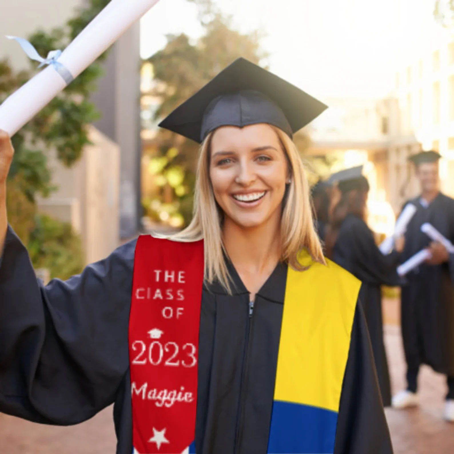 Custom Graduation Stole Sublimation High School Nursery School Sash ...