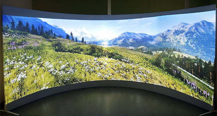 3D 180 Degree Curved Frame Screen - Perfect for Home Theater