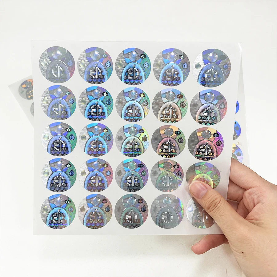 Custom 2D/3D Hologram Stickers Silver/Gold Hologram Labels Holographic ...