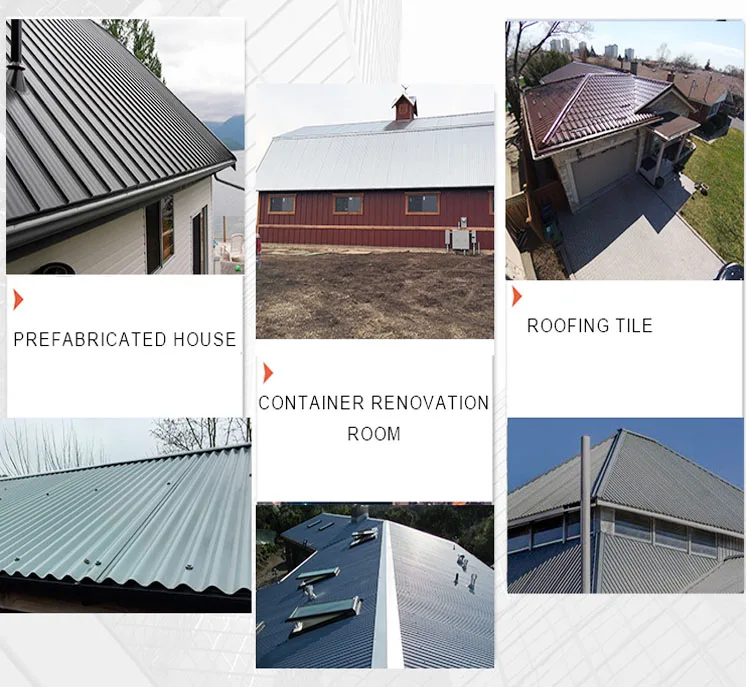 24 Gauge Zinc Corrugated Color Coated Roofing Sheet Prepainted ...
