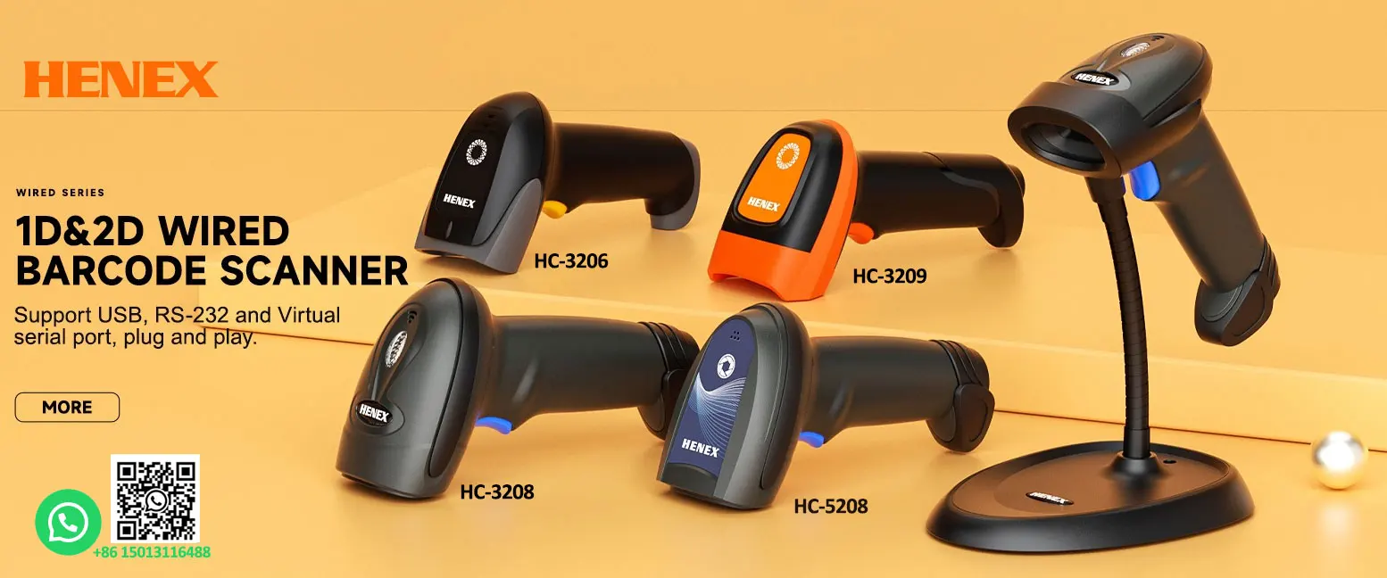 Henex 5208s High Quality Passport Reader 1d 2d Pdf417 Aztec Qr Ocr Mrz ...