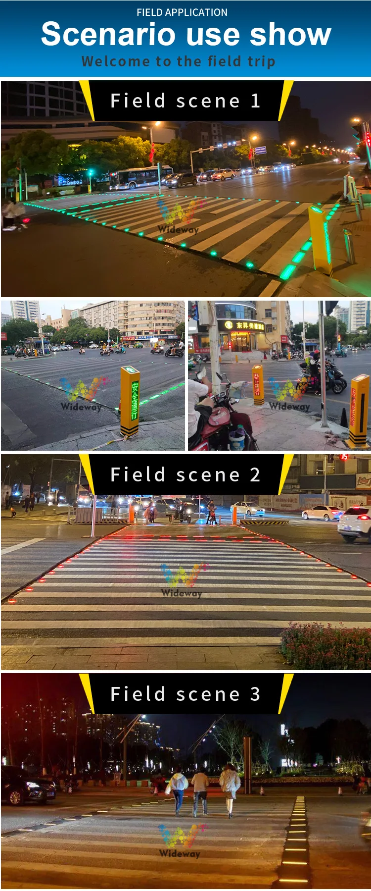 Zebra Crossing Intelligent 500*130mm Pedestrian Crossing Led High ...