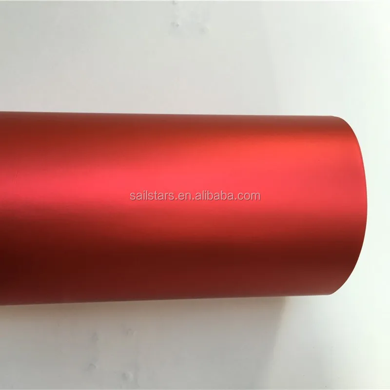 Satin Matte Chrome Red Vinyl Wrap - Bubble Free Car Wrapping