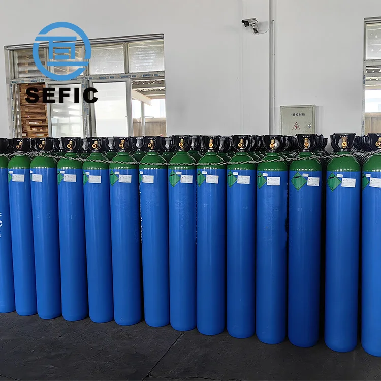 50L Seamless Steel Oxygen & Nitrogen Gas Cylinder Tank - 200Bar OEM