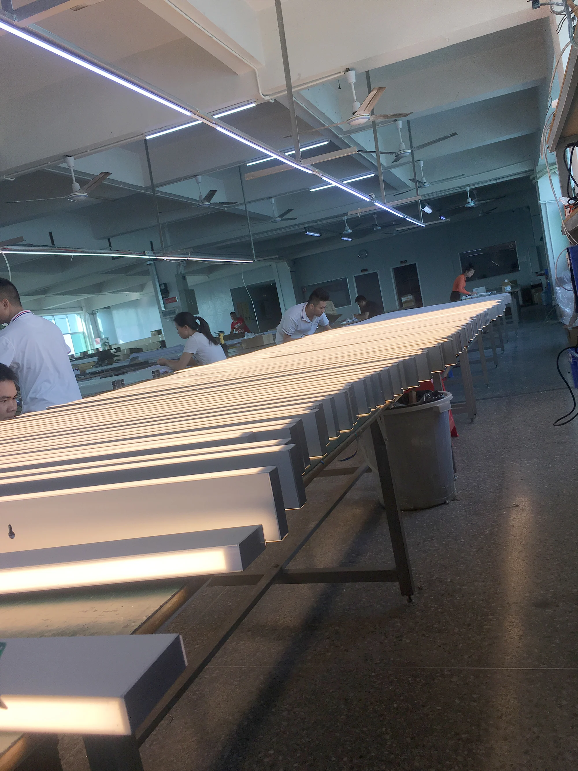 50mm LED Linear Pendant Light Commercial Continuous Line Ceiling Light ...