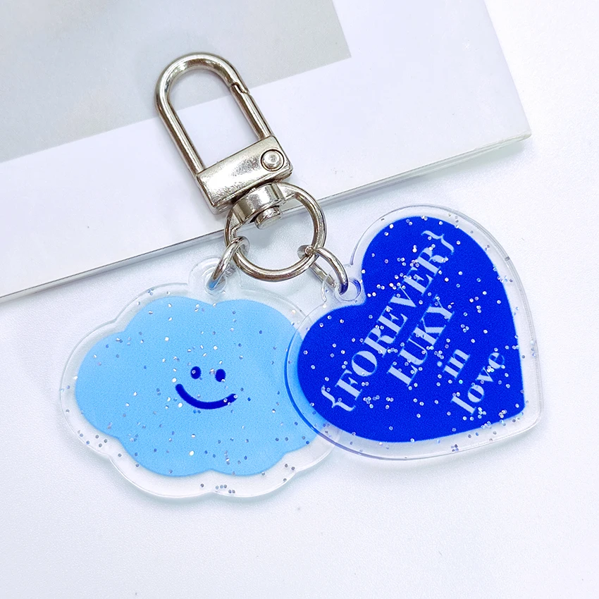 Custom Clear Acrylic Custom Printed Key Chain Acrylic Keychain - Buy ...