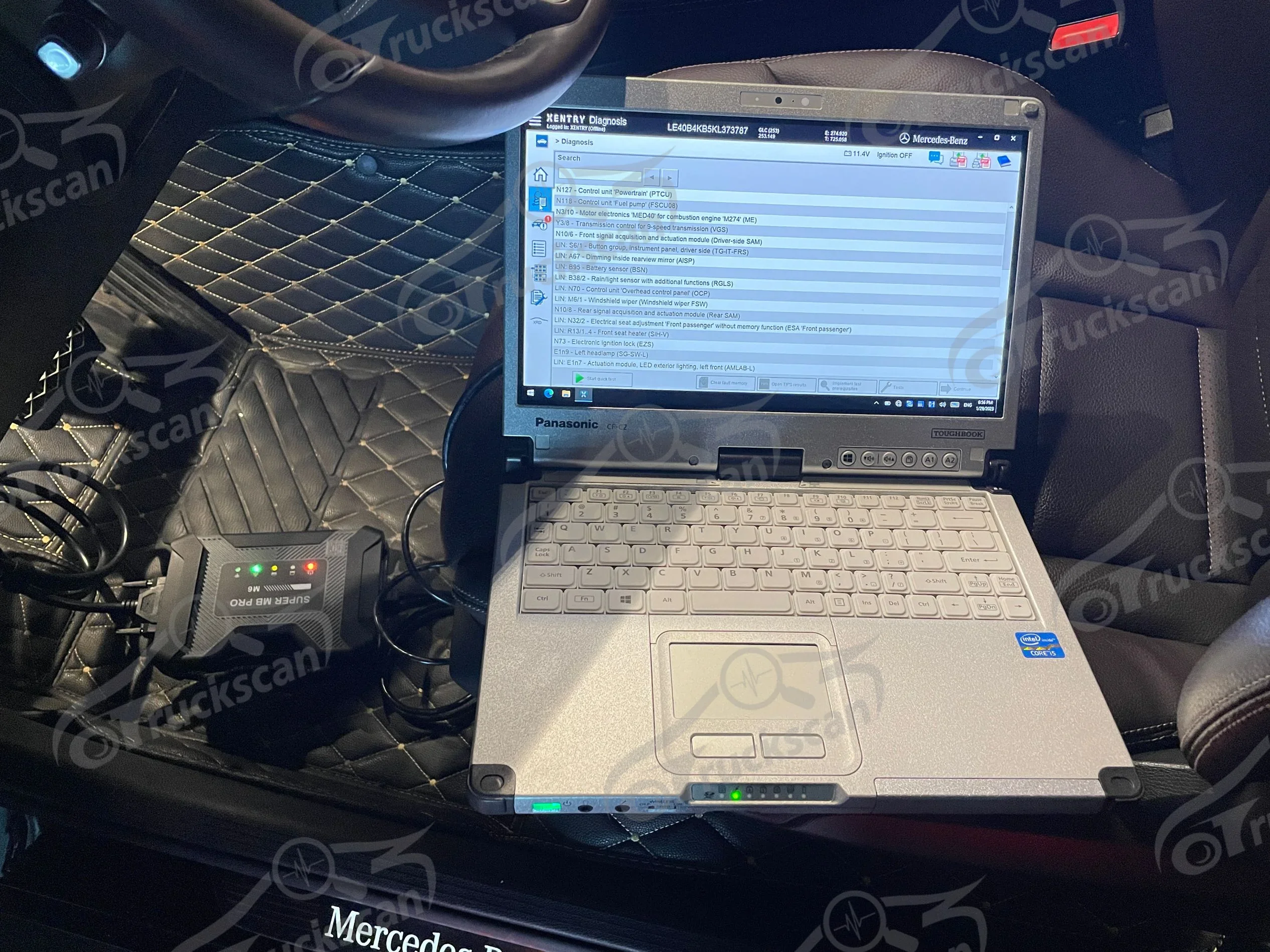 Doip Super Mb Pro M6+ For Benz Car And Truck Diagnostic Tool Mb Star C6 ...