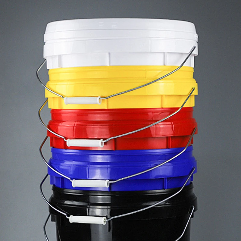 Durable 5 Gallon Plastic Bucket with Lid and Handle - Custom Sizes for ...