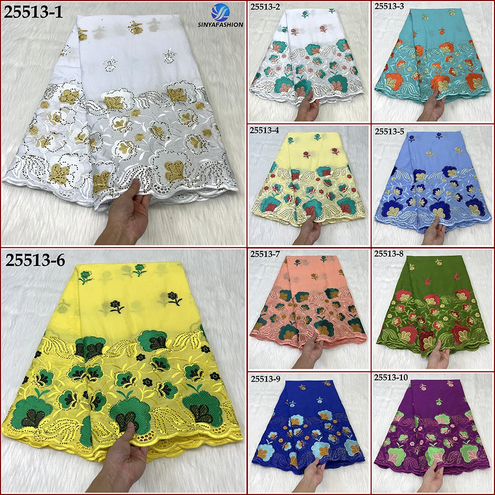 Sinya African Flower Swiss Voile Lace High Quality Embroidery Lace ...