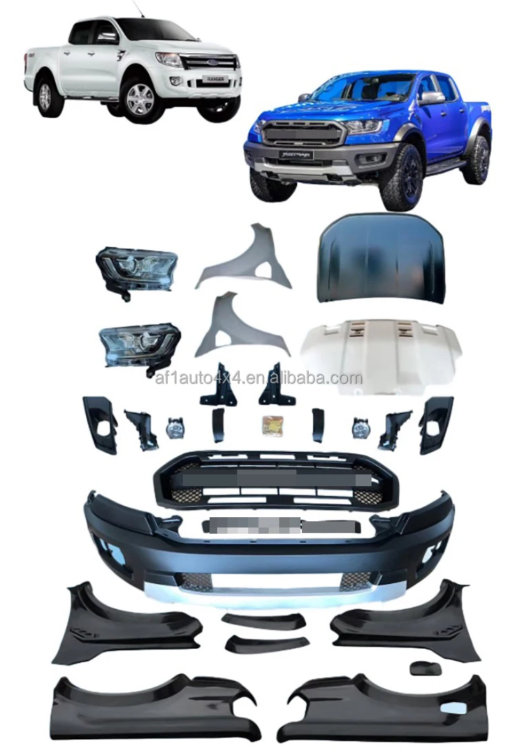 Front Bumper With Headlight Wide Model Upgrade Body Kit For Ranger T6 ...