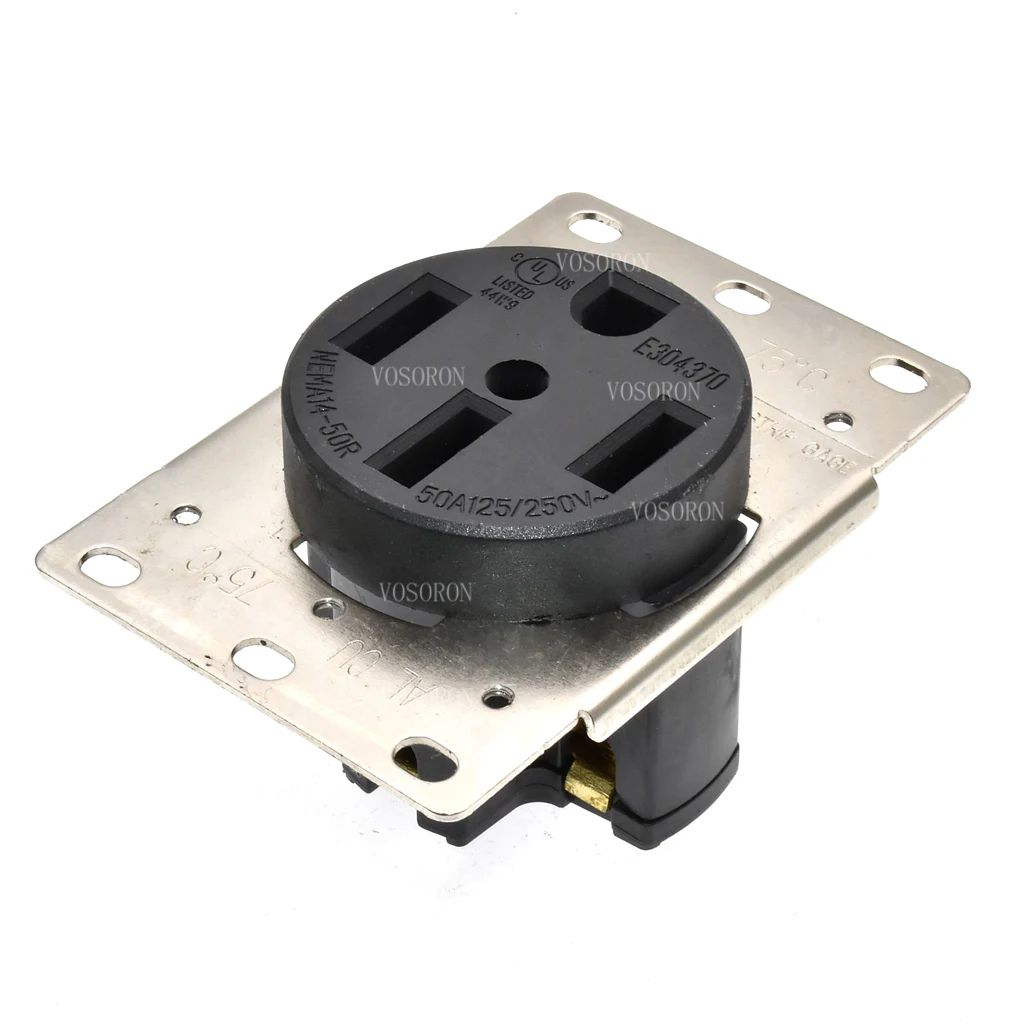 50A 125V/250V NEMA L14-50P L14-50R Plug Socket for Generators