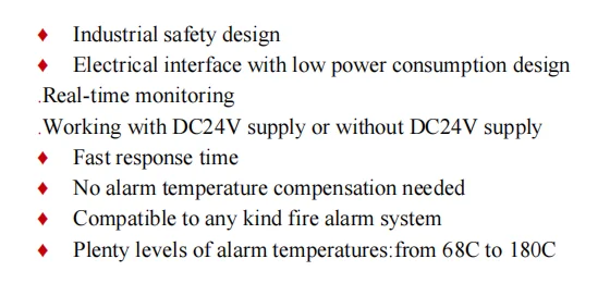 ASENWARE Digital Linear Heat Detector for Industrial Fire Detection