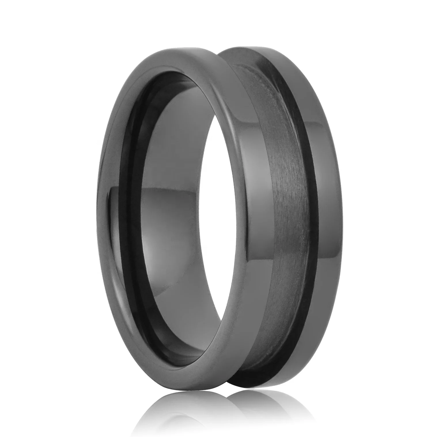 Black Ceramic Ring Cores - Perfect for DIY Jewelry