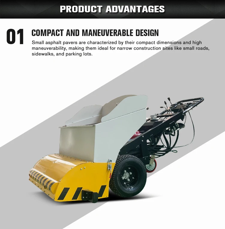 Mini 25cm-1meter Width Hand Push Road Paver Portable Road Roller Small ...