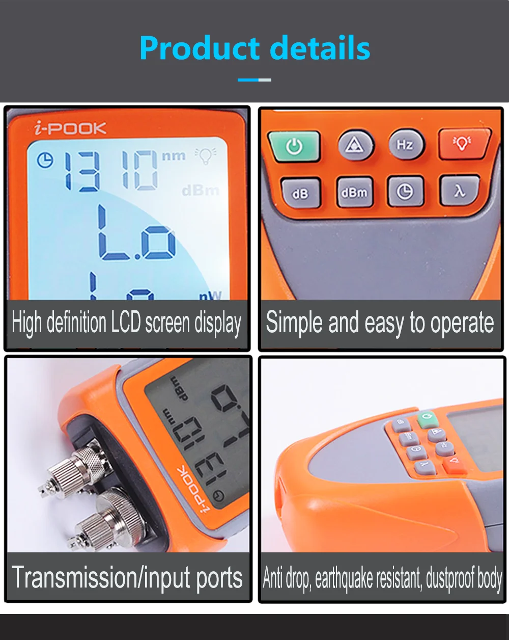 Fiber Optical Diagnostic Tools Optic Power Meter i-POOK PK56 OEM & ODM ...