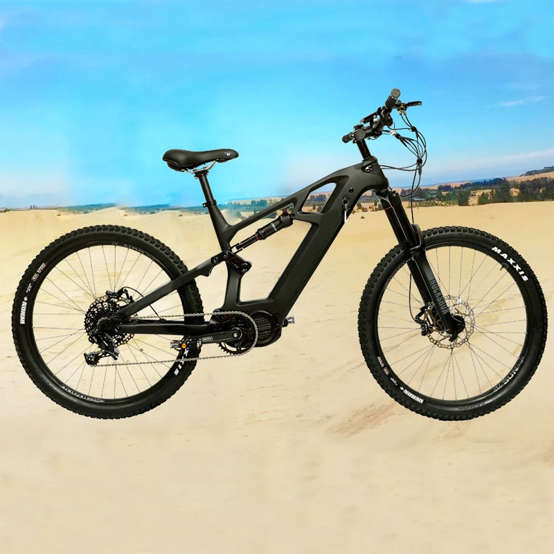 48v 1000w Carbon Fiber Electric Bike Mid Drive Ebike Frame Full ...