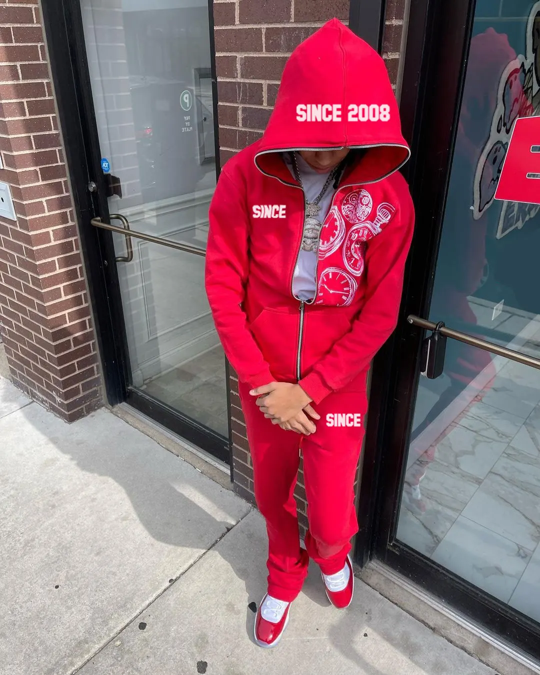 Shop Custom Full Zip Hoodies and Flared Sweatpants Sets