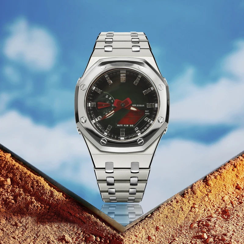 Luxury Metal Mod Kit For Gshock Stainless Steel Case Metal Strapmod Kit ...