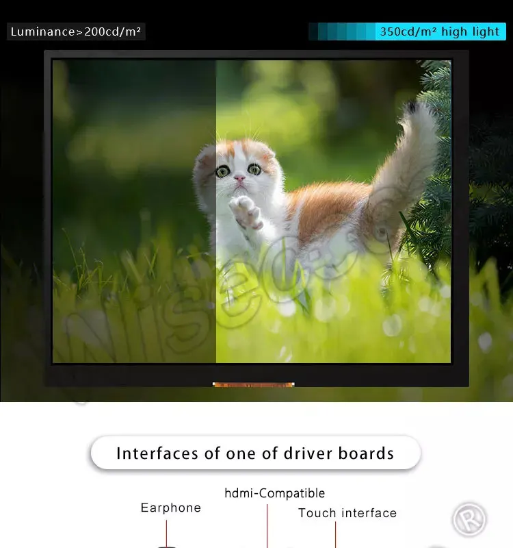 8 Inch LCD Panel - High Resolution 1024x768 Display