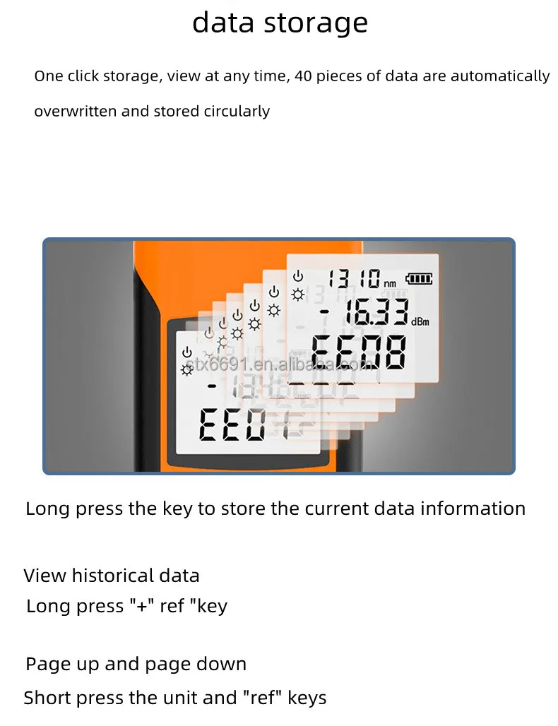 Optical Power Meter G10 New High Precision Rechargeable Battery Fiber ...