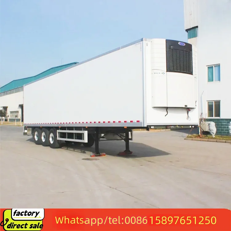 3 4 Axle 40ft 45ft Container Cooling Van Freezer Refrigerated Trailer ...