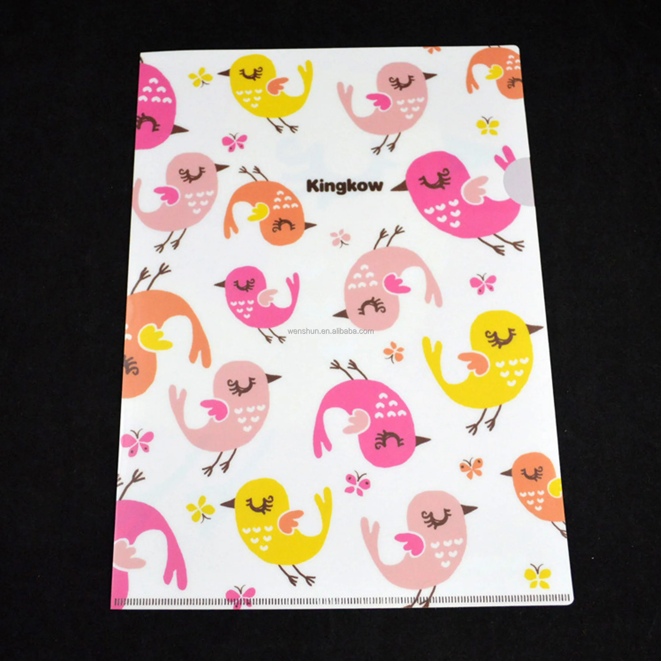 Custom Print l Shaped File Folder A4 Size Plastic Paper File Holder ...