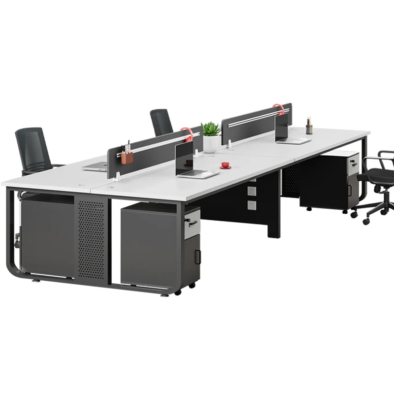 Modern Executive Office Desk with Metal Frame Wooden Furniture for ...