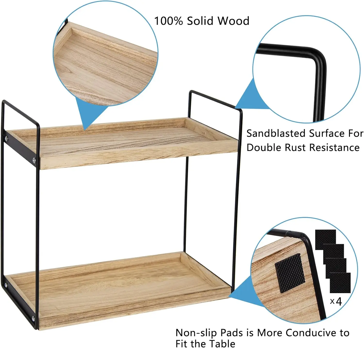 2 Tier Bathroom Countertop Organizer,Countertop Organizer,Bathroom ...