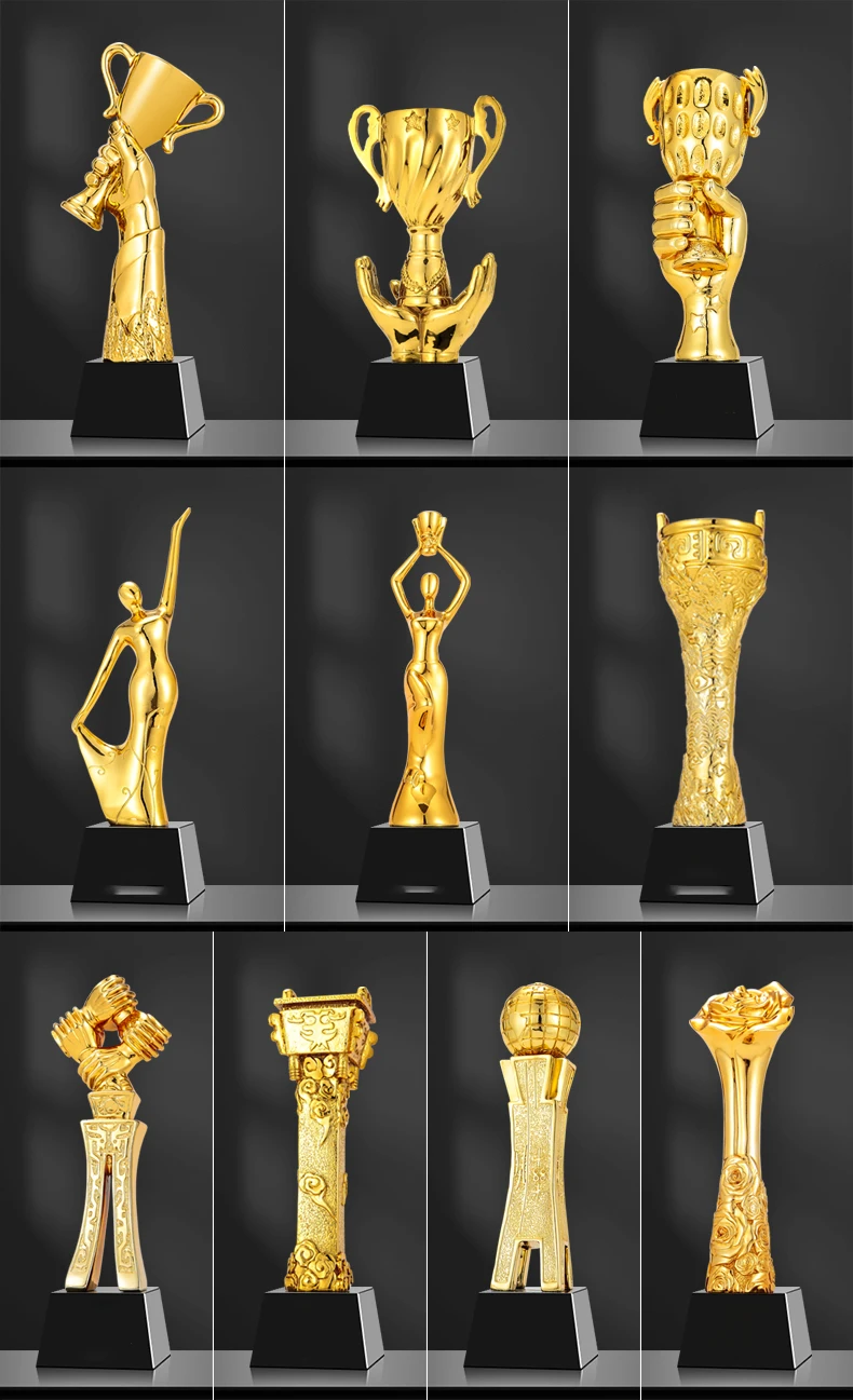 Customized Award Trophy Design - Football Crown Trophies