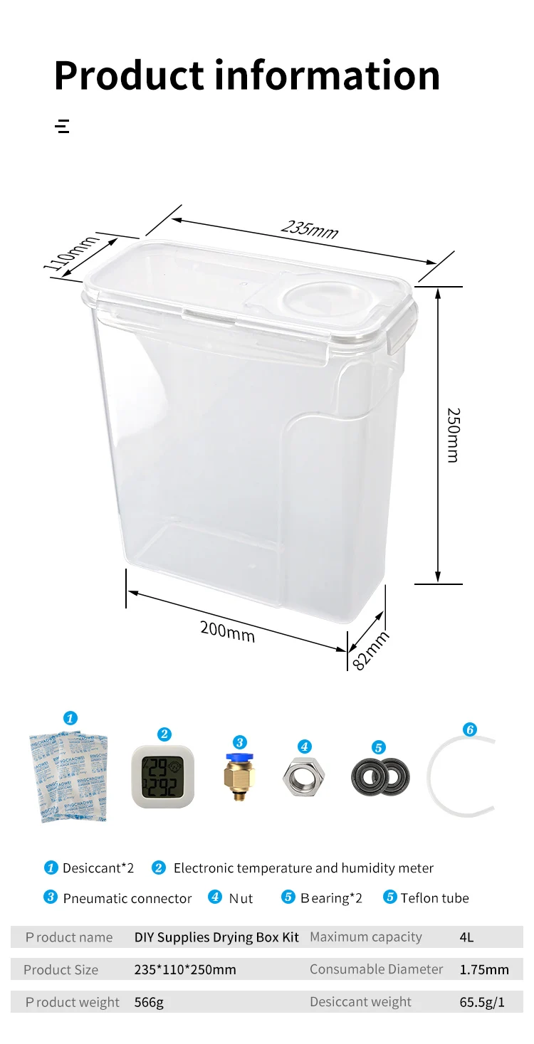 Kingroon Hot Selling Filament Dryer Box - Drying PA PC Filament