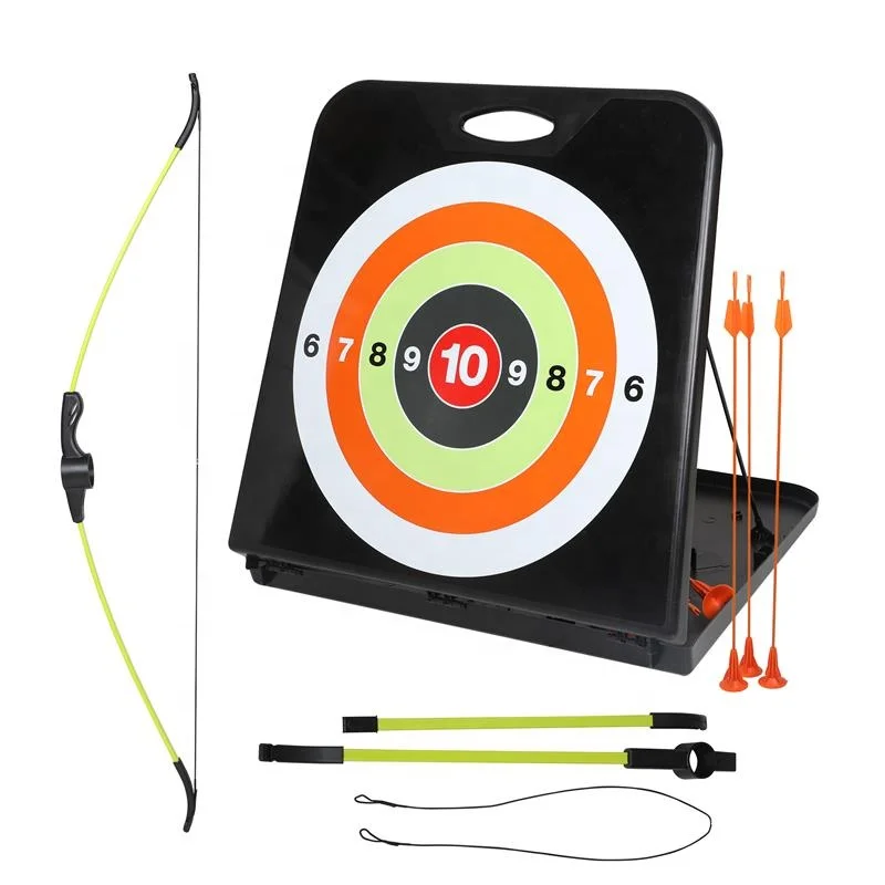 Mini Bow And Arrow Set Simulation Foldable Shooting Toy Green Light Up ...
