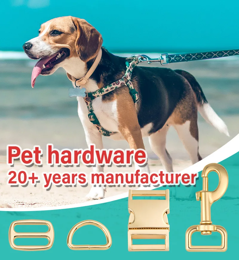 Wholesale Pet Hardware Gold Quick Release Buckle 1" Curved Side Release ...
