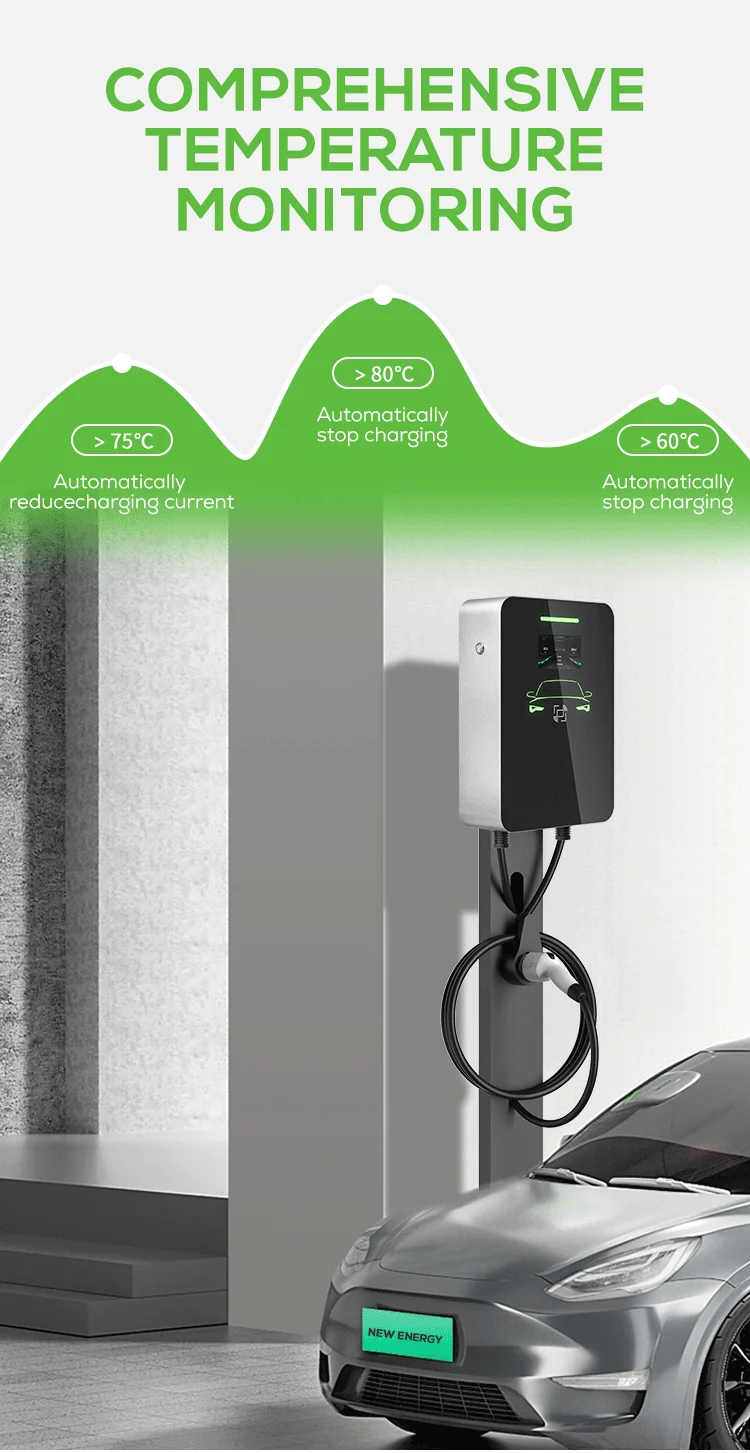 Charging Pile Home Electric Vehicle Charging Pile Household Wall Mount 7kw Level 2 Car Charger ...