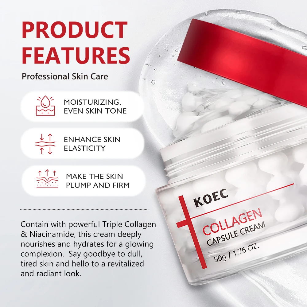 KOEC Collagen Capsule Cream 50g - Deep Hydration & Firming