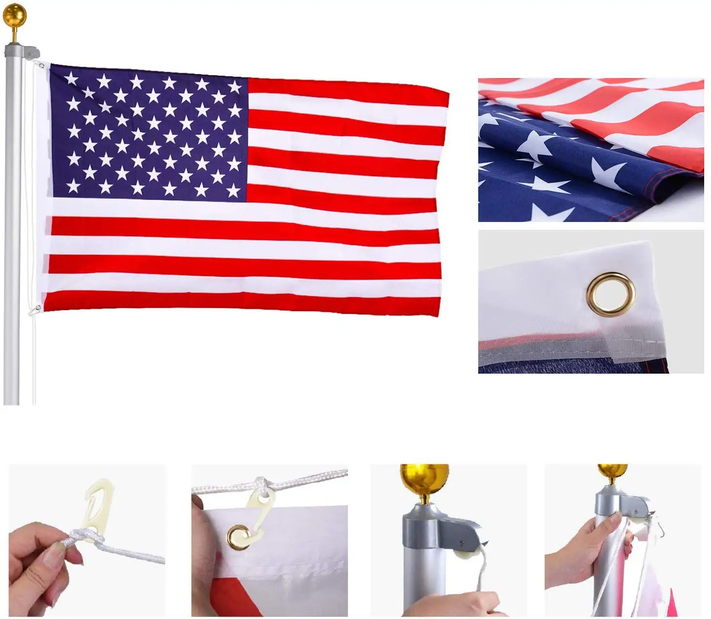 20ft Aluminum Flag Pole - Durable & Versatile Solutions
