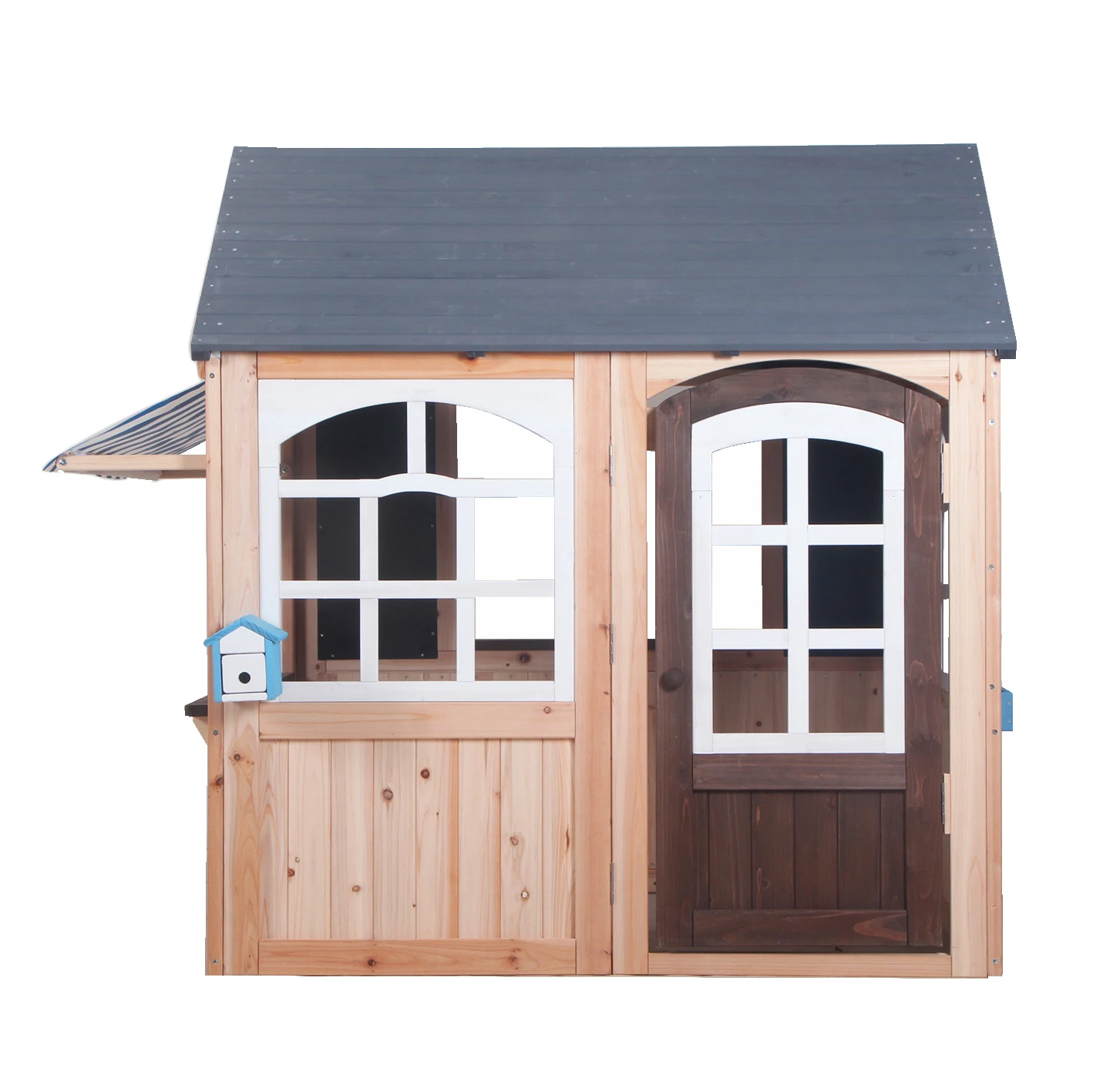 Outdoor Play House Wood Playground Children Playhouses Wooden Kids ...