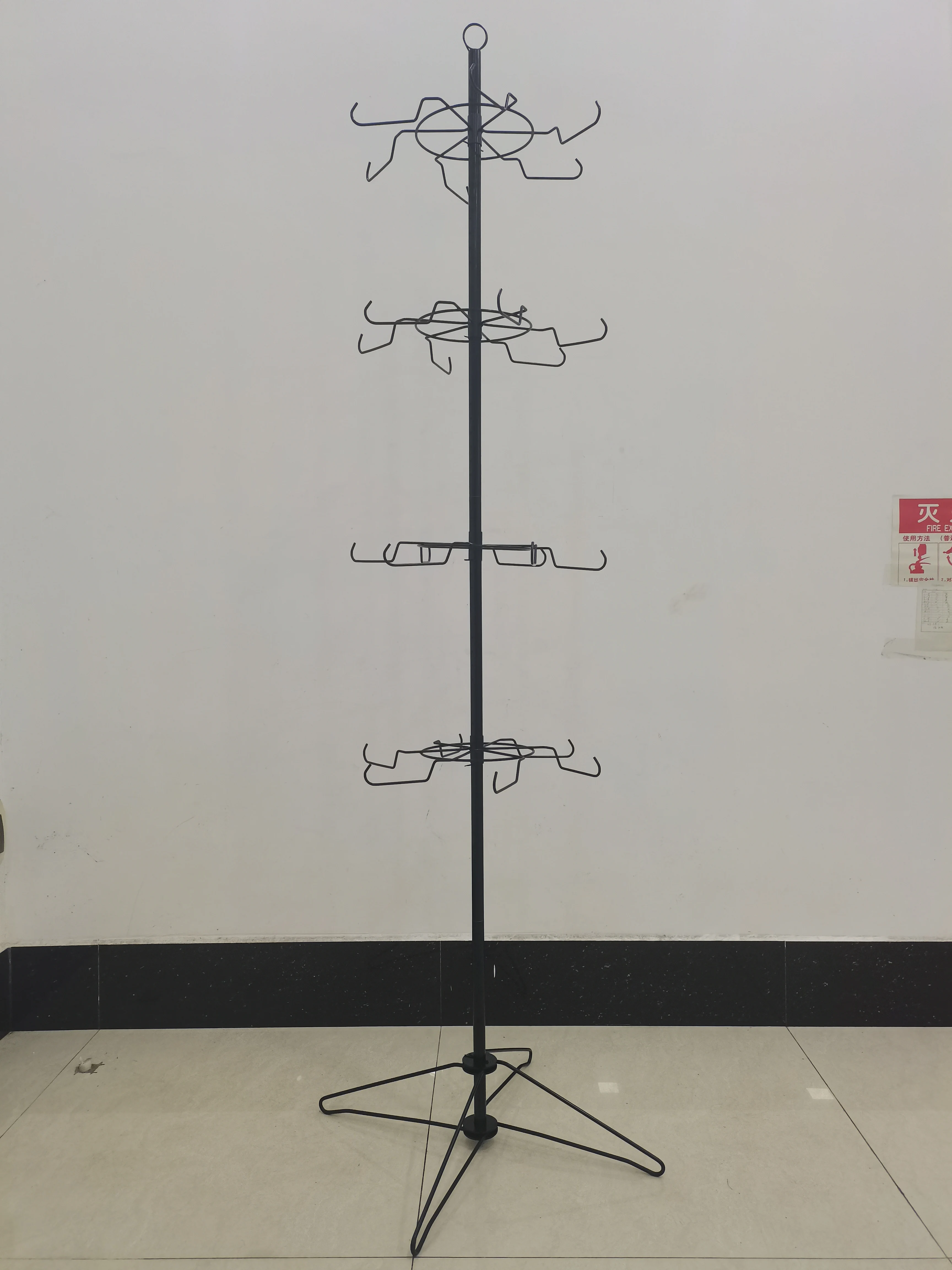 4-tier Spinner Rack Black Rotating Bag Rack - Buy Spinner Rack bag Rack ...