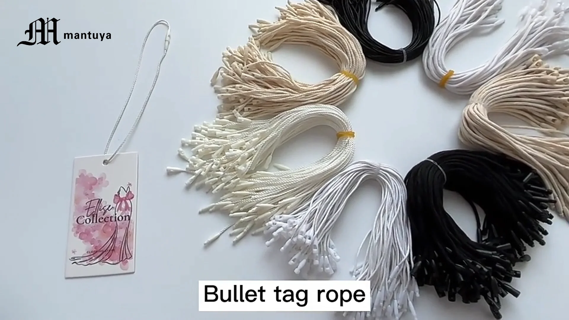 Custom Plastic Clothes Snap Lock Tags Rope Garment Seal Cord Polyester ...