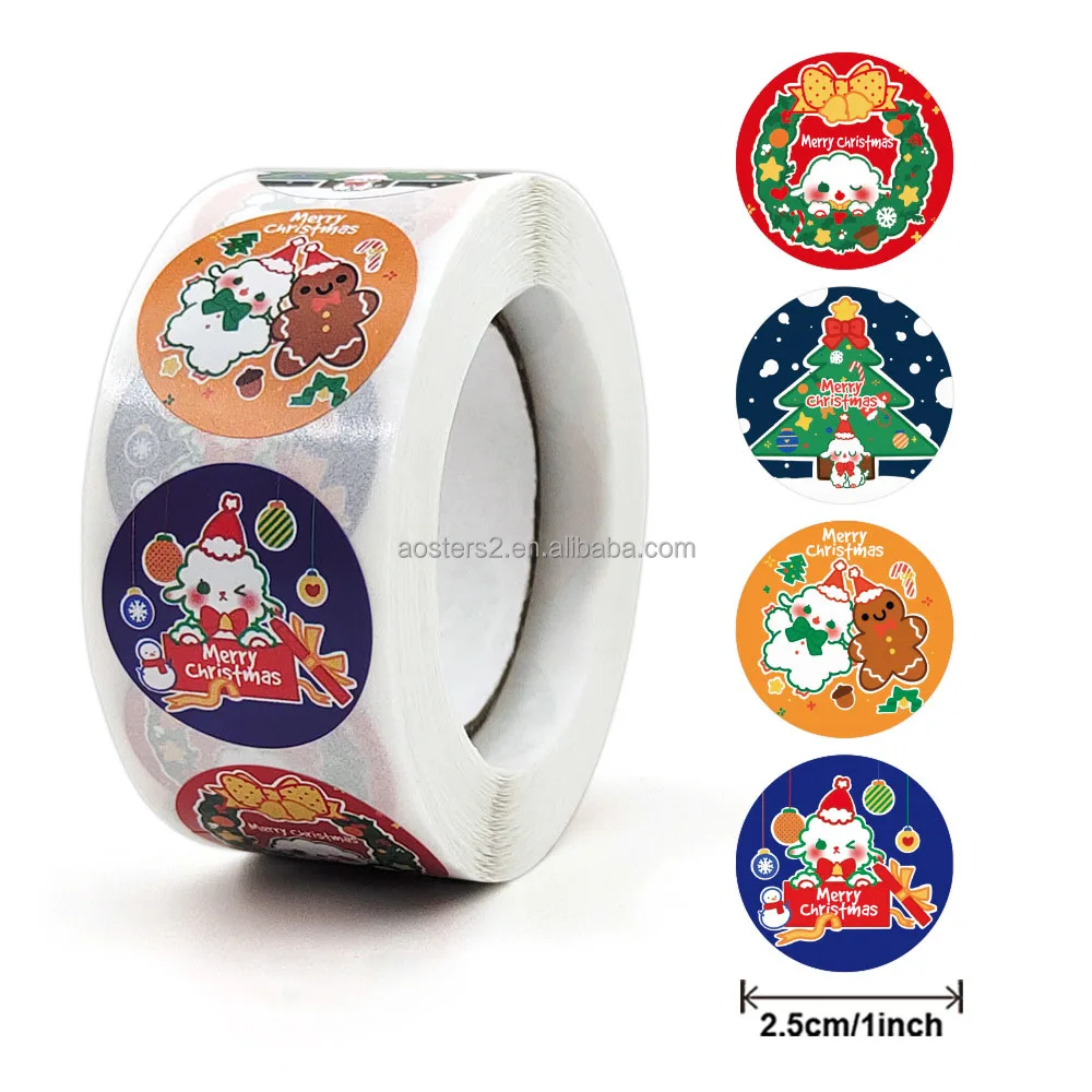 Custom Printed Round Sticker Waterproof Plastic Sticker Adhesive Paper ...