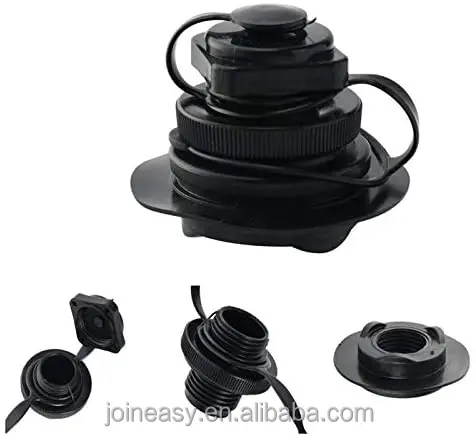 Black PVC Boston Valve Inflatable Boat Spiral Air Plugs Air Mattress ...