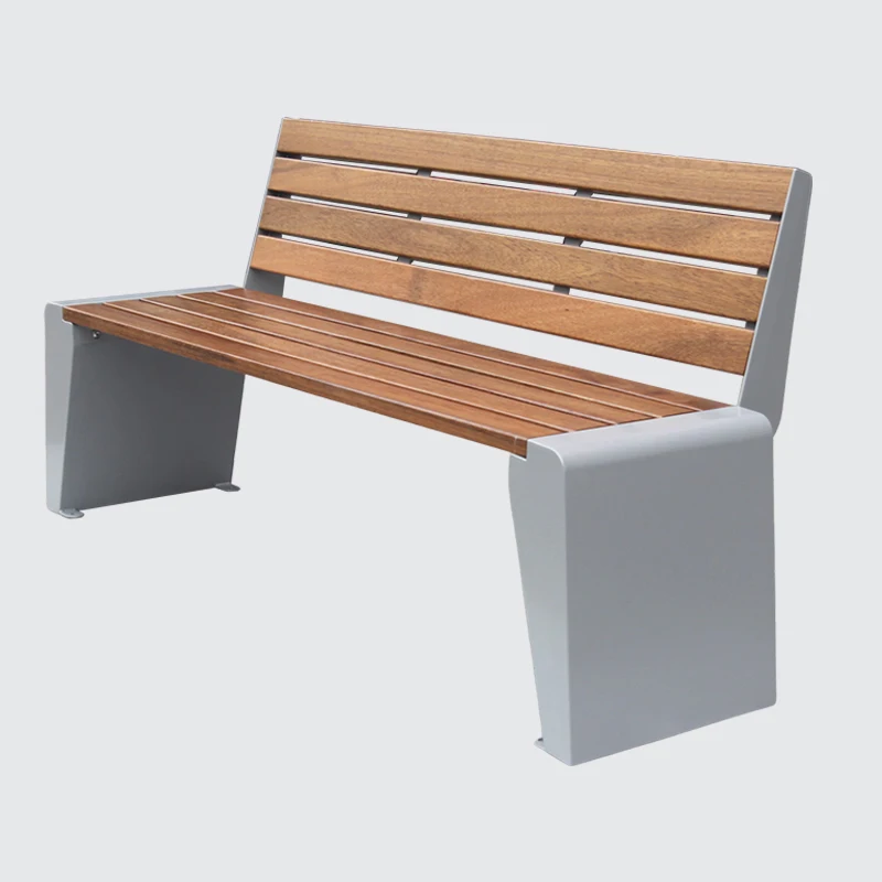 Outdoor Long Recycled Plastic Wood Slats Modern Seating Bench Outside ...