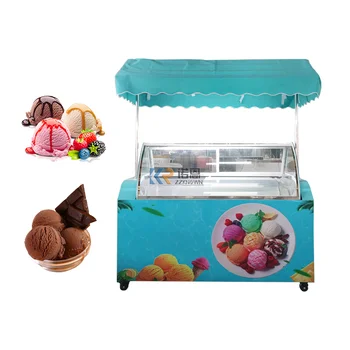 2024 Ice Cream Machine Commercial Gelato Carts Ice Cream Popsicle ...