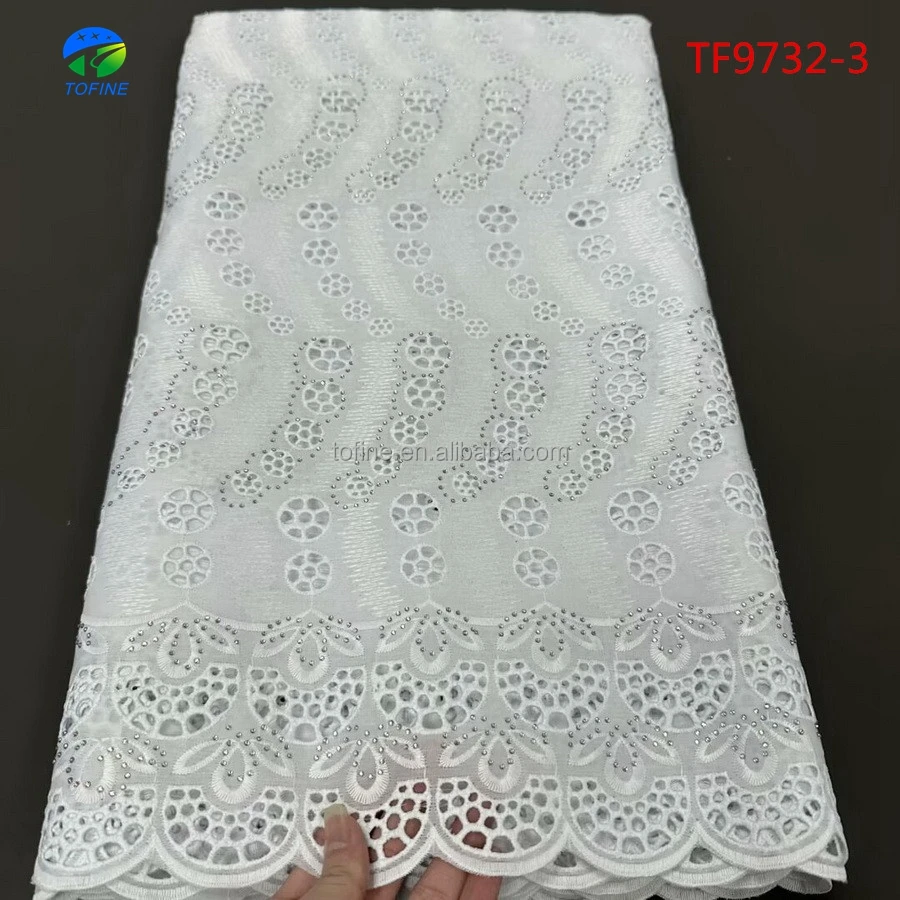 8 Types White swiss Lace Different Designs High-quality Cotton Lace ...