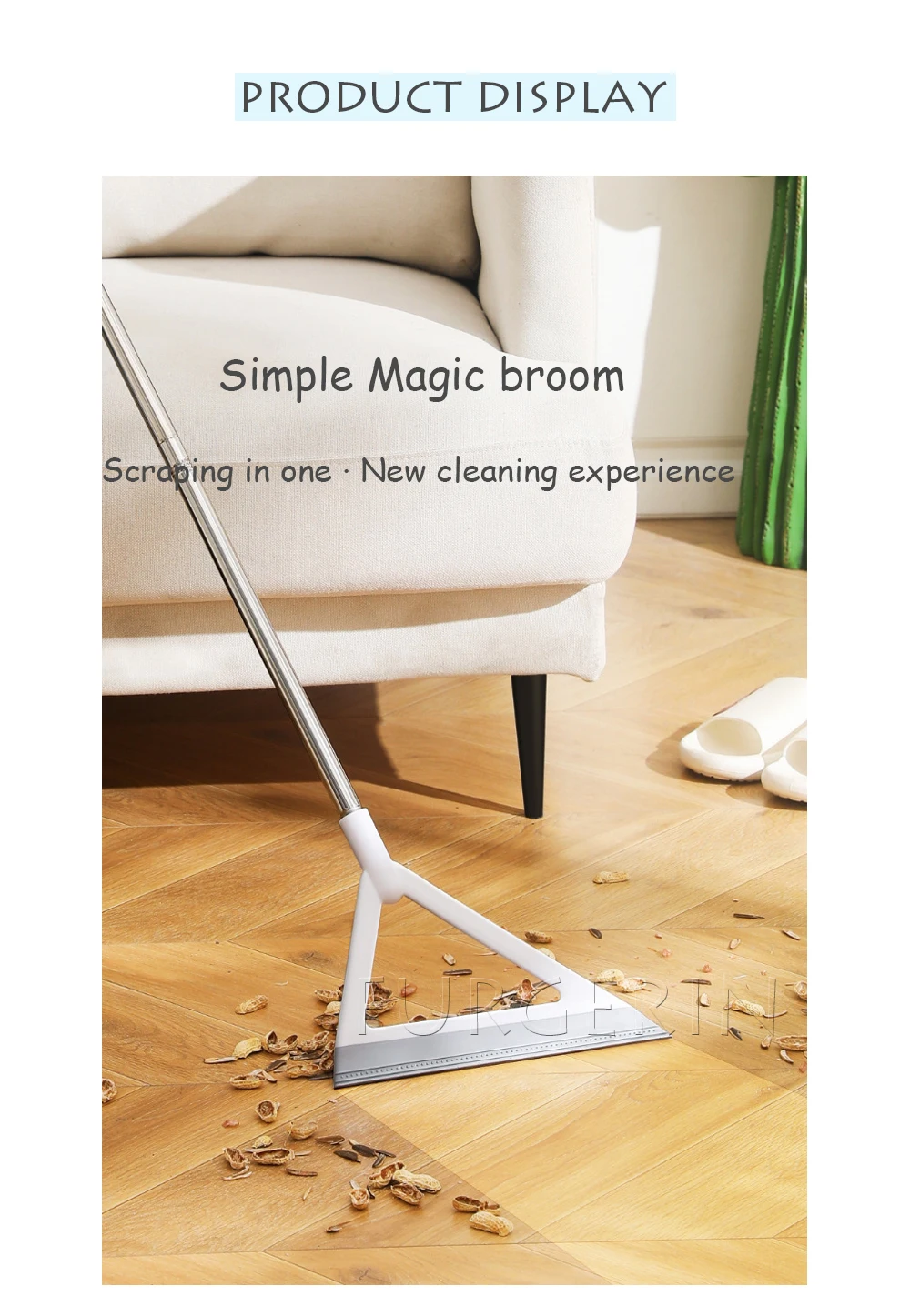 Multifunctional Detachable Magic Broom Wiper Artifact Glass Bathroom ...