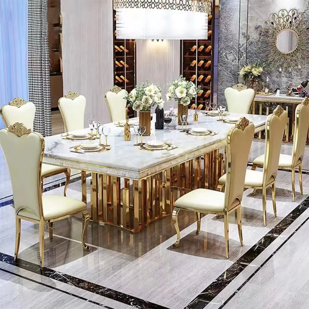 Other Commercial Furniture Marble Dining Table Turkish Dining Table Set ...