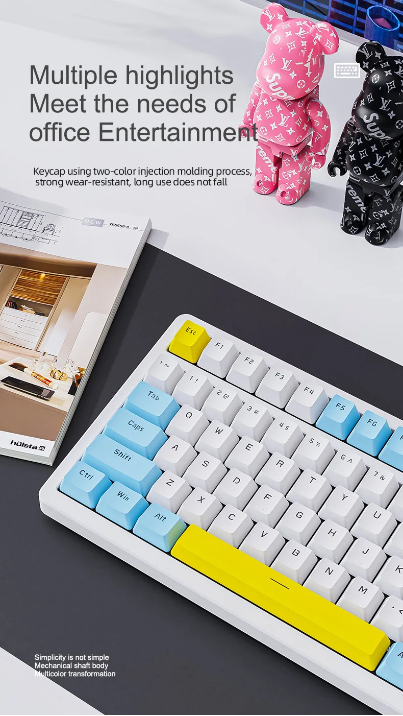 K3max Rgb Mechanical Keyboard 100 Key Full Key Hot Swap Lighting ...