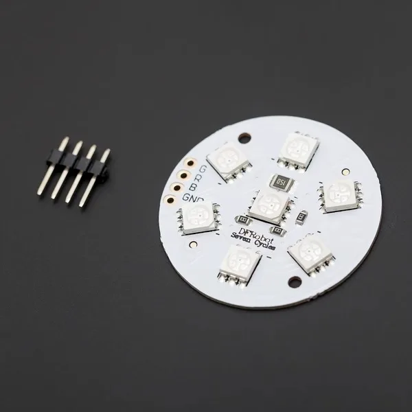 Dfrobot Compatible Arduino Rgb Full-color Light Disc With Seven Artistic Shaped Lights That Can ...