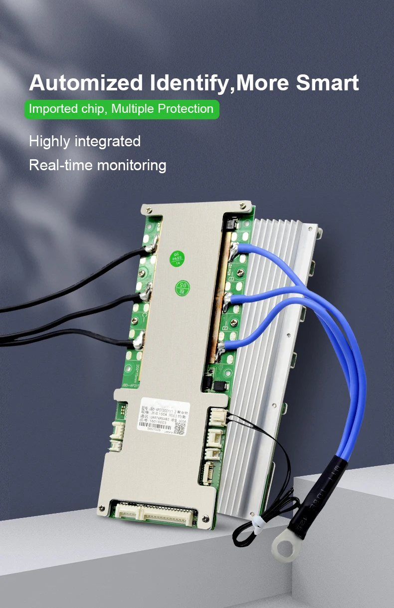 bms 4s 6s 8s 12s 150a Smart Blue Tooth Lifepo4 Lcd Bms