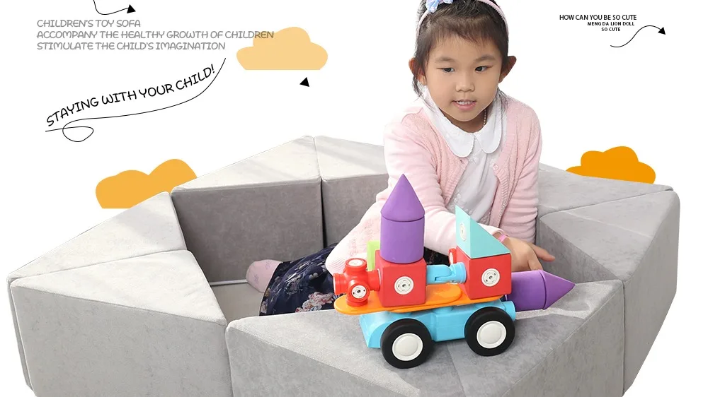Educational Toys In Person Interactive Sofa Children's Seat Children's ...